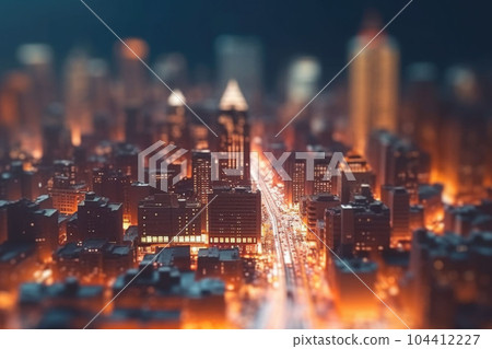 Tilt shift blur effect. Abstract futuristic... - Stock Illustration ...