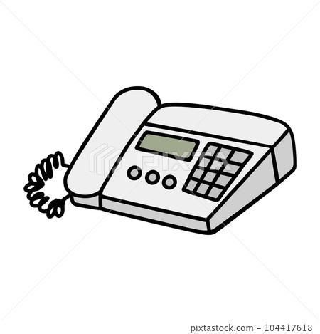 Fixed-line phone - Stock Illustration [104417618] - PIXTA
