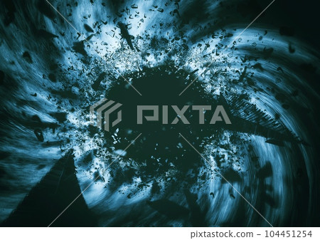 3d illustration of vortex and splash - Stock Illustration [104451254 ...
