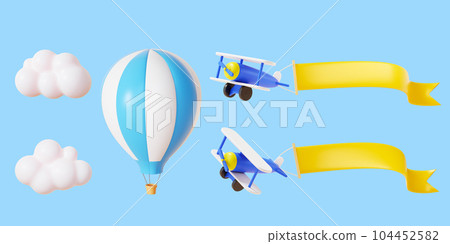 Cute toys element set - Stock Illustration [104452582] - PIXTA