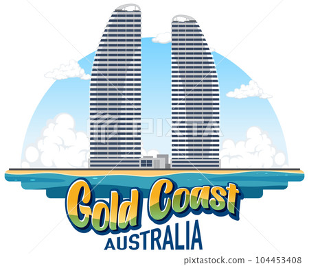 Gold Coast Australia Building Landmark - Stock Illustration [104453408 ...
