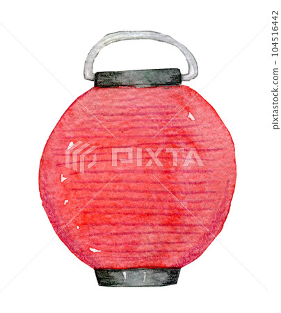 水彩插圖日本燈籠-插圖素材 [104516442] - PIXTA圖庫