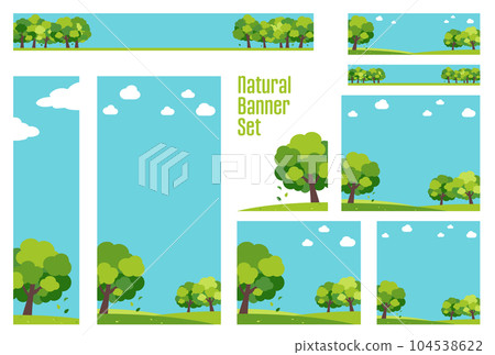 Banner set _ tree - Stock Illustration [104538622] - PIXTA