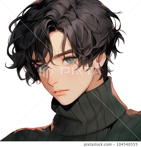 Cool handsome boy | Generative AI - Stock Illustration [104540555] - PIXTA