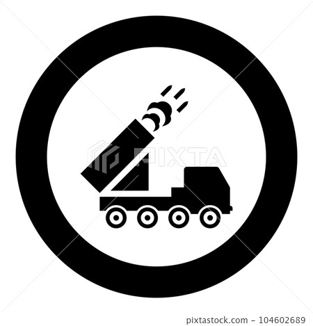 Multiple launch volley reactive rocket system... - Stock Illustration ...