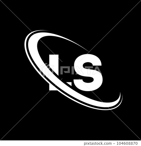 LS logo. L S design. White LS letter. LS/L S... - Stock Illustration ...