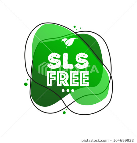 SLS free. GMO sls free preservative chemical... - Stock Illustration ...