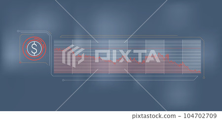 Simple infographic of dollar exchange rate fall. - Stock Illustration ...