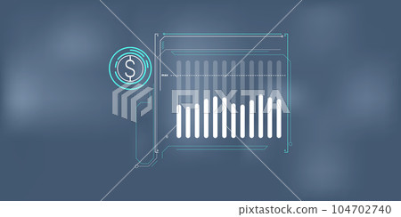 Simple infographic of stable dollar exchange rate. - Stock Illustration ...