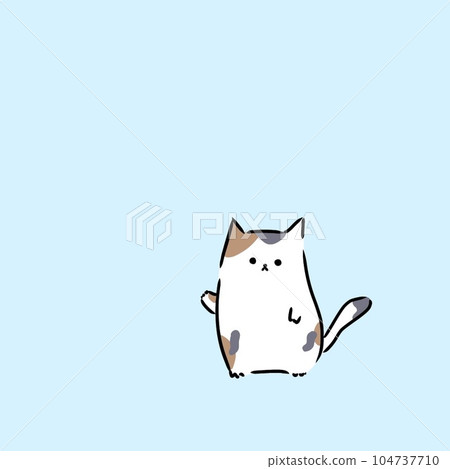 Biped cat (calico cat) - Stock Illustration [104737710] - PIXTA