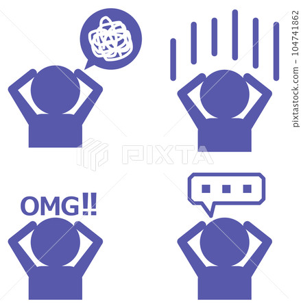 Illustration of a person in despair after... - Stock Illustration ...