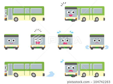 Working car/bus illustration set - Stock Illustration [104742263] - PIXTA