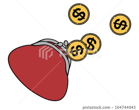Illustration material of a dollar mark coin... - Stock Illustration ...