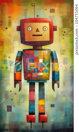 Mechanical Masterpiece: A Tribute to Robotics... - Stock Illustration ...