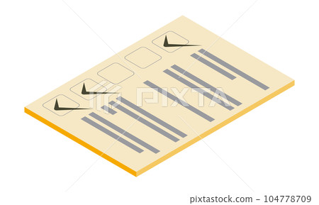 Checklist 5_Checking (vertical, isometric,... - Stock Illustration ...