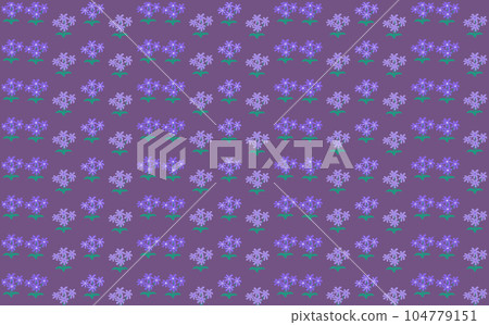 cute minimal purple flowers Pattern illustration-插圖素材 [104779151] - PIXTA圖庫