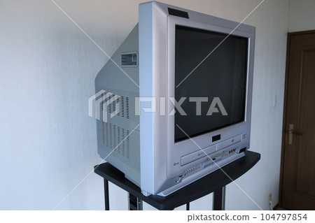 2000s Television Set Tomasz Tkaczyk 2000s CRT TV Black