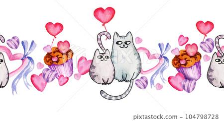Valentine Candy Border Clip Art