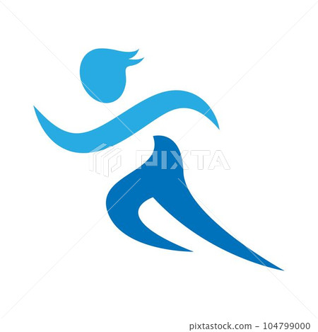 Run logo icon design - Stock Illustration [104799000] - PIXTA