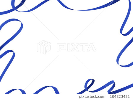 blue ribbon design frame - Stock Illustration [104823421] - PIXTA