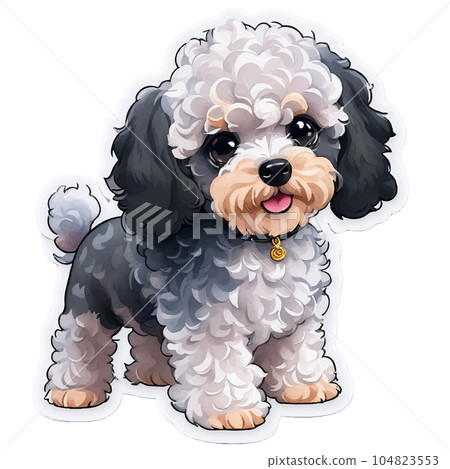 Cute real touch toy poodle - Stock Illustration [104823553] - PIXTA