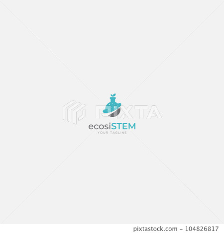 ecosystem logo nature growth lab-插圖素材 [104826817] - PIXTA圖庫