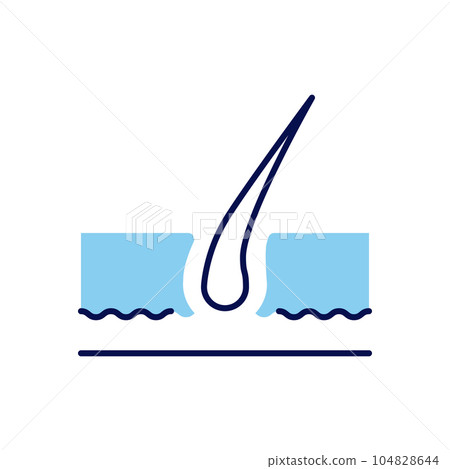 Hair Vector Line Icons - Stock Illustration [104828644] - PIXTA