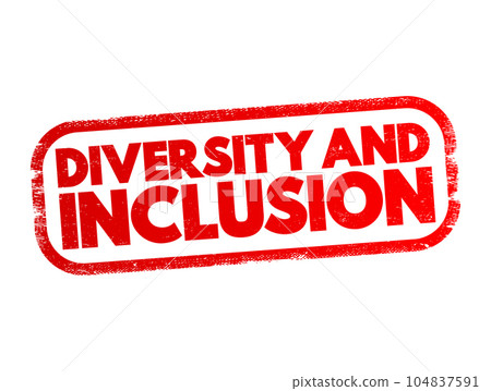 Diversity And Inclusion text stamp, concept... - Stock Illustration ...