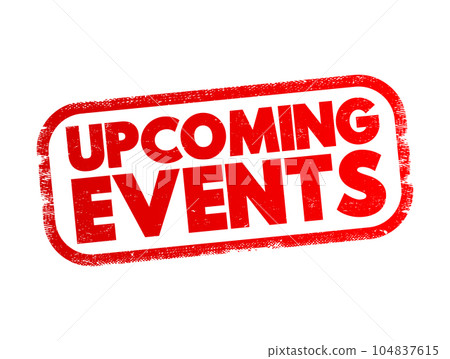 Upcoming Events text stamp, concept background - Stock Illustration ...