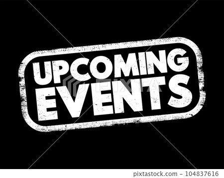Upcoming Events text stamp, concept background - Stock Illustration ...