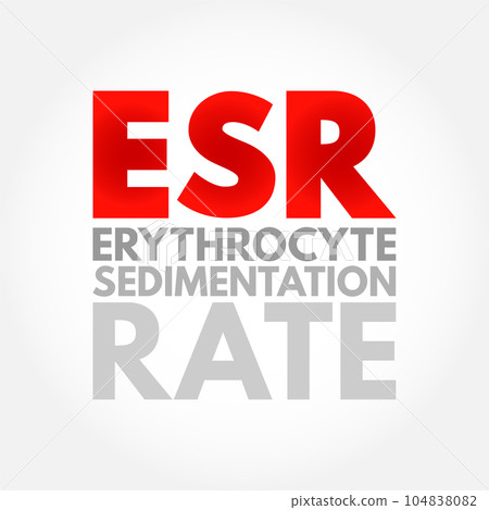 ESR Erythrocyte Sedimentation Rate - type of... - Stock Illustration ...