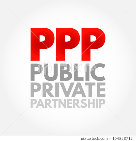PPP Public Private Partnership - arrangement... - Stock Illustration ...