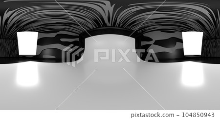 VR 360 studio panorama with reflections.... - Stock Illustration ...