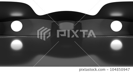 VR 360 studio panorama with reflections.... - Stock Illustration ...