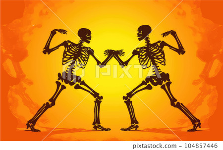 Skeleton Dance Memes Dancing Skeletons On A Green Screen Background