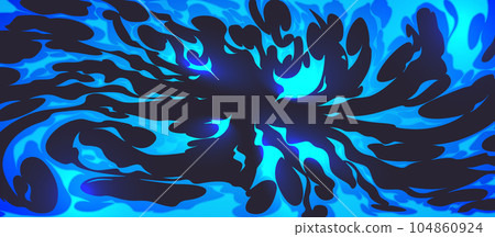 Cartoon dynamic blue fire comic vector background - Stock Illustration ...