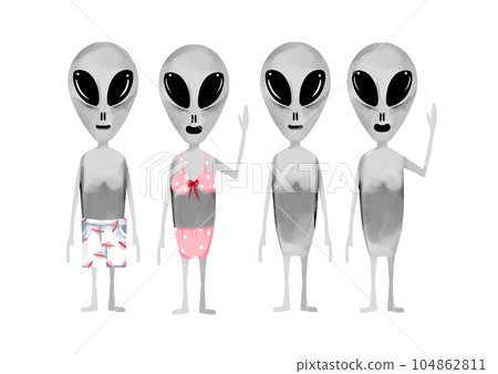 alien set - Stock Illustration [104862811] - PIXTA