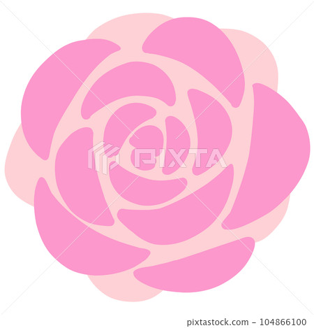 Rose paper cut-out stencil - Stock Illustration [104866100] - PIXTA
