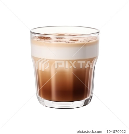 Glass of coffee isolated. Illustration AI... - Stock Illustration ...
