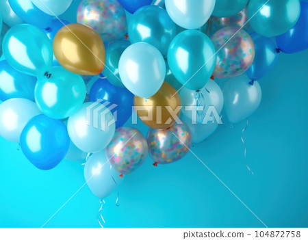 Multi colored balloon background. Illustration... - Stock Illustration ...