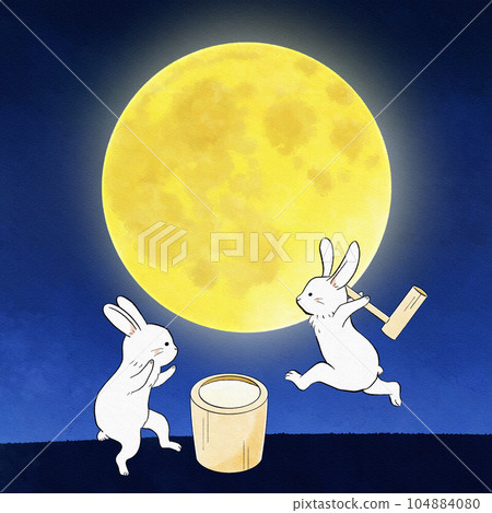 The full moon Simple and cute illustrations of... - Stock Illustration ...