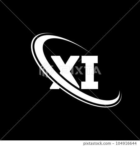 XI logo. X I design. White XI letter. XI/X I... - Stock Illustration ...