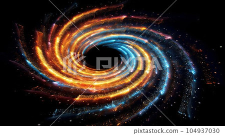 Galaxy in space, computer generated abstract... - Stock Illustration ...