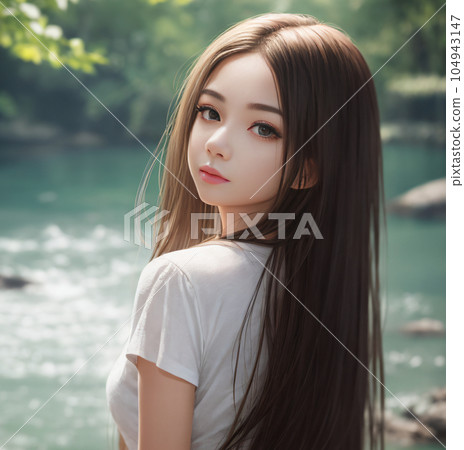 AI girl - Stock Illustration [104943147] - PIXTA