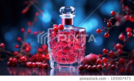 Bodka with cranberries. Illustration AI Generative - Stock Illustration ...
