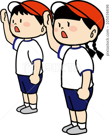 boy and girl taking oath 05 - Stock Illustration [105036696] - PIXTA