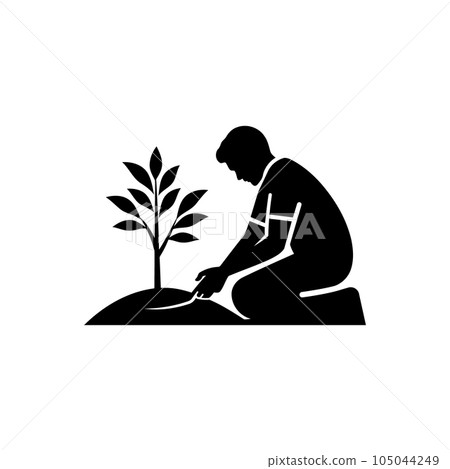 Tree planting icon - Stock Illustration [105044249] - PIXTA