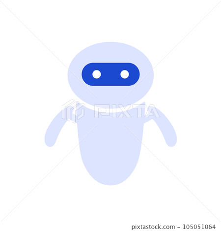 A floating chatbot. AI vector illustration... - Stock Illustration ...
