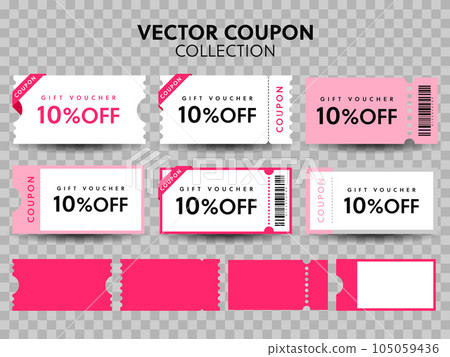 Vector coupon pack set - Stock Illustration [105059436] - PIXTA