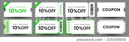 Vector coupon pack set - Stock Illustration [105059930] - PIXTA